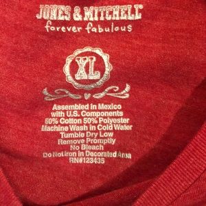 Jones & Mitchell | Tops | Jones Mitchell Nebraska Huskers T Shirt ...